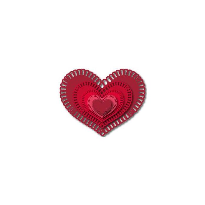 nested loopy heart