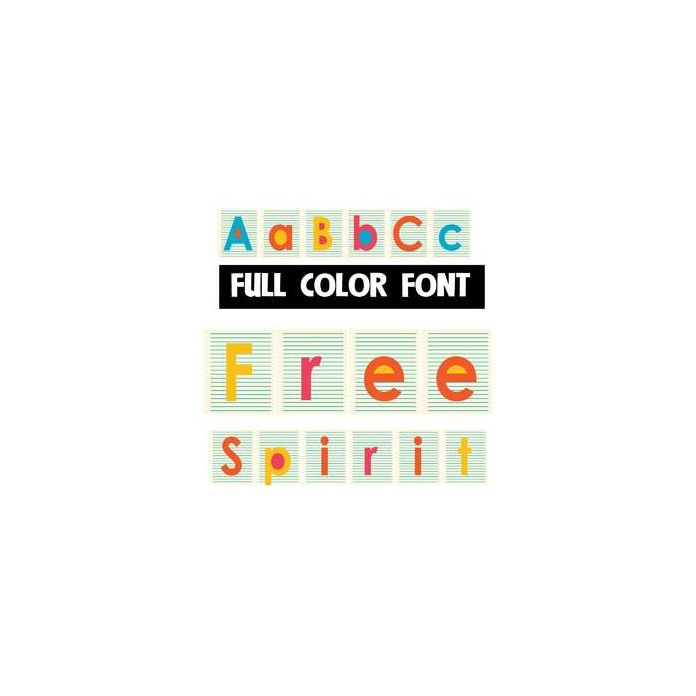free spirit color font