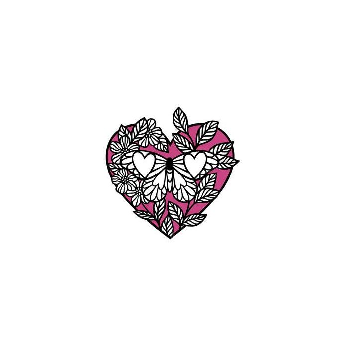 butterfly in a heart