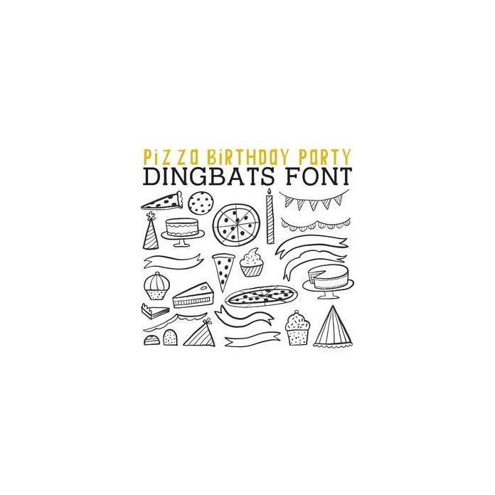 cg pizza birthday party dingbats