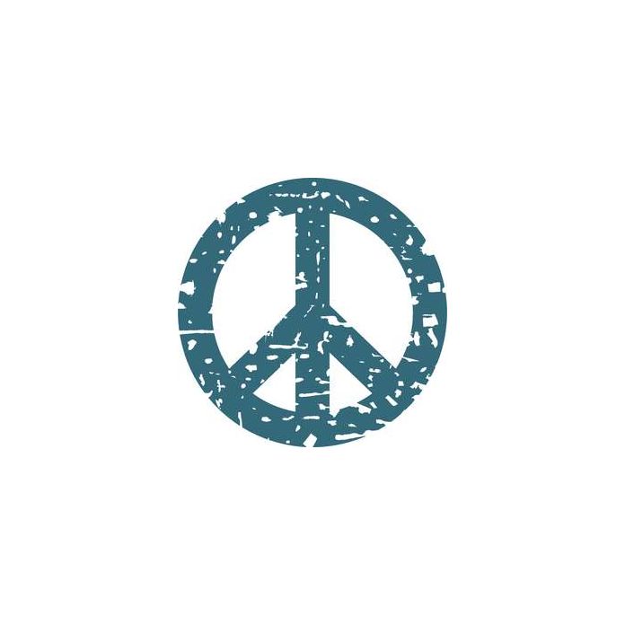 distressed peace sign|315743