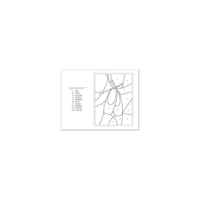 ballet shoes color by number