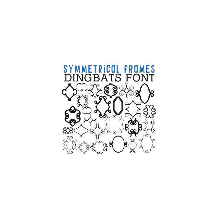 cg symmetrical frames dingbats