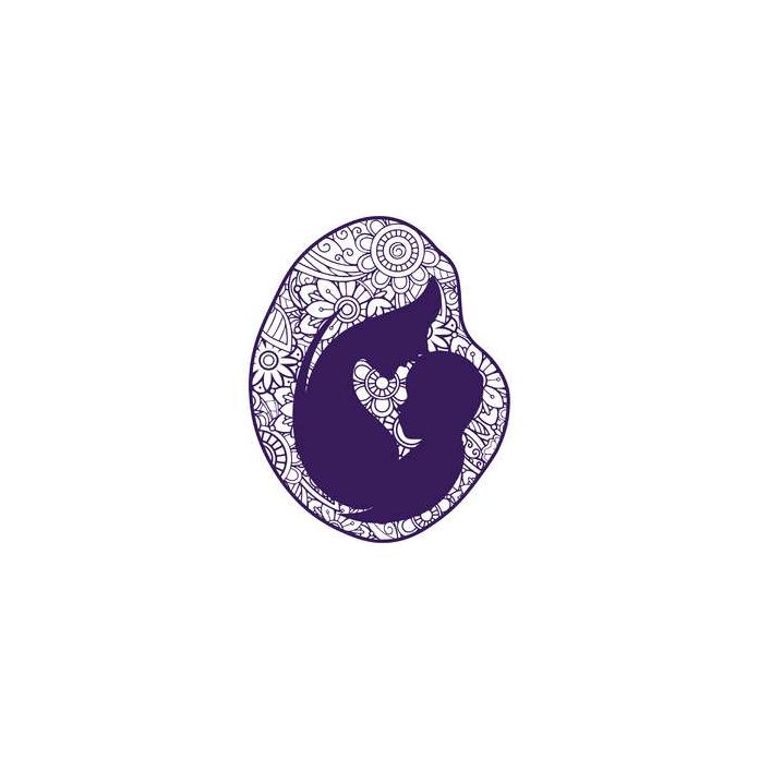 mother and baby zentangle mandala