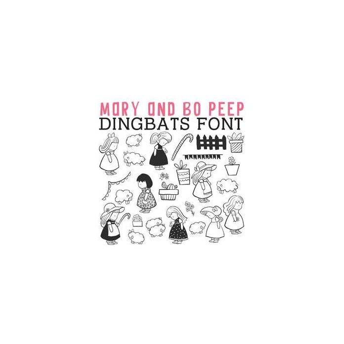cg mary and bo peep dingbats