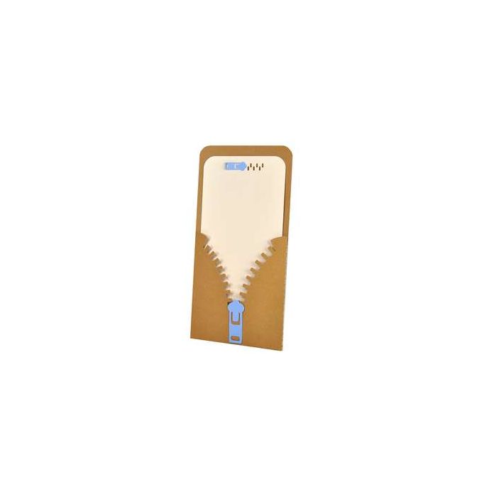 zipper 3d pocket card