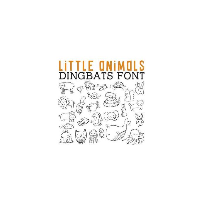 cg little animal friends dingbats