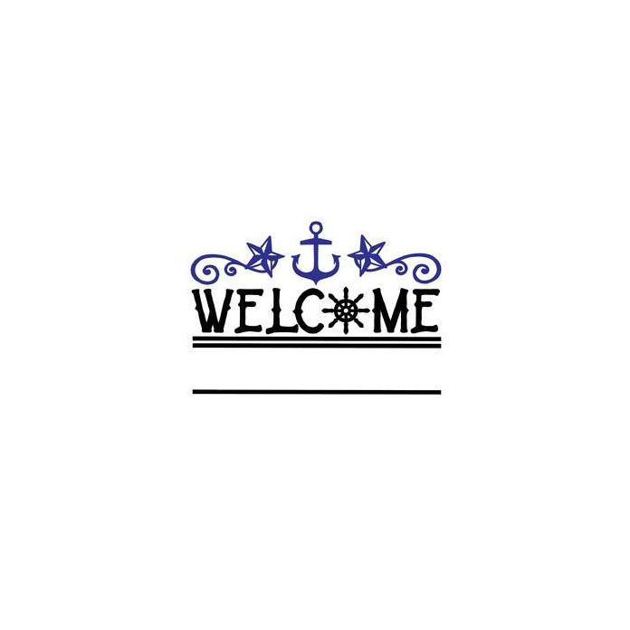 welcome nautical sign