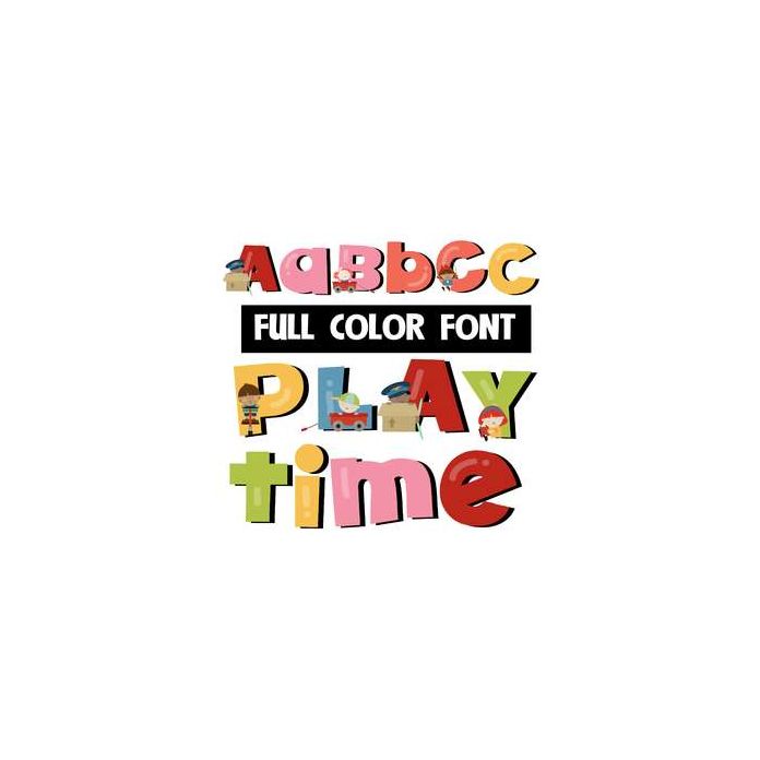 playtime color font