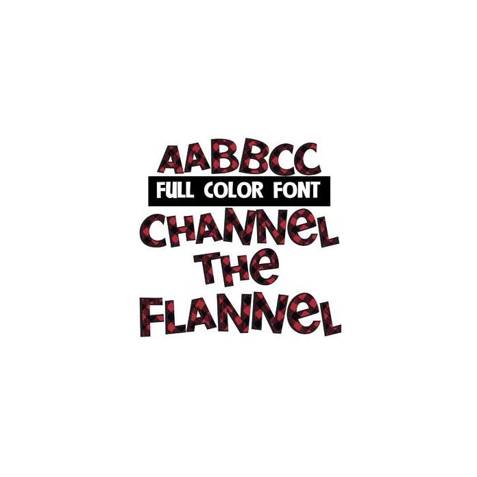channel the flannel color font