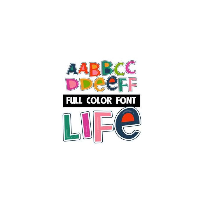 life color font