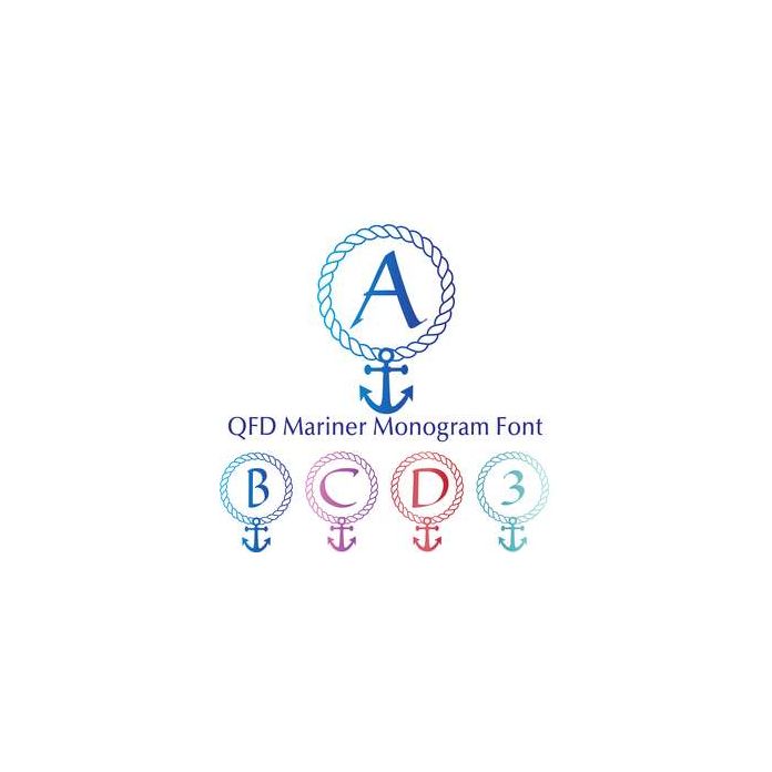 qfd mariner monogram font