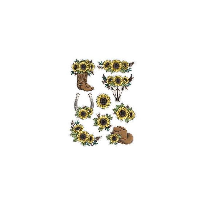 sunflower sticker sheet