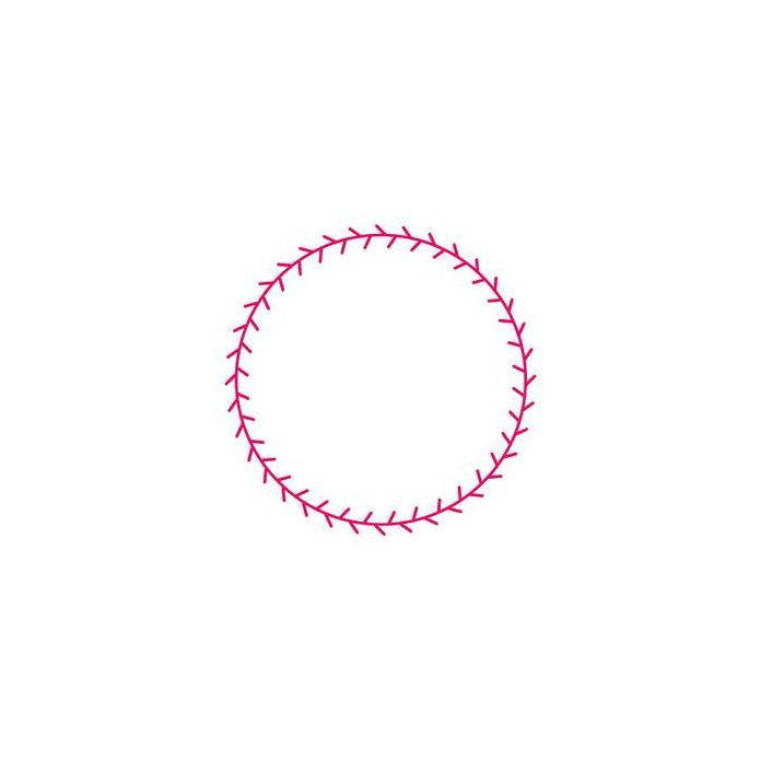 baseball stitch circle