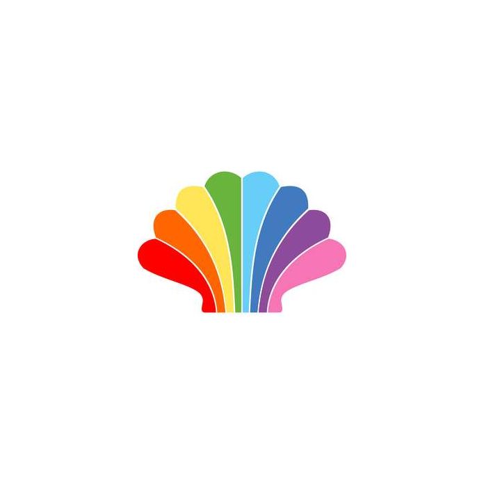 rainbow seashell