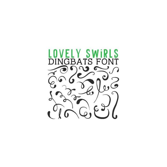 cg lovely swirls dingbats