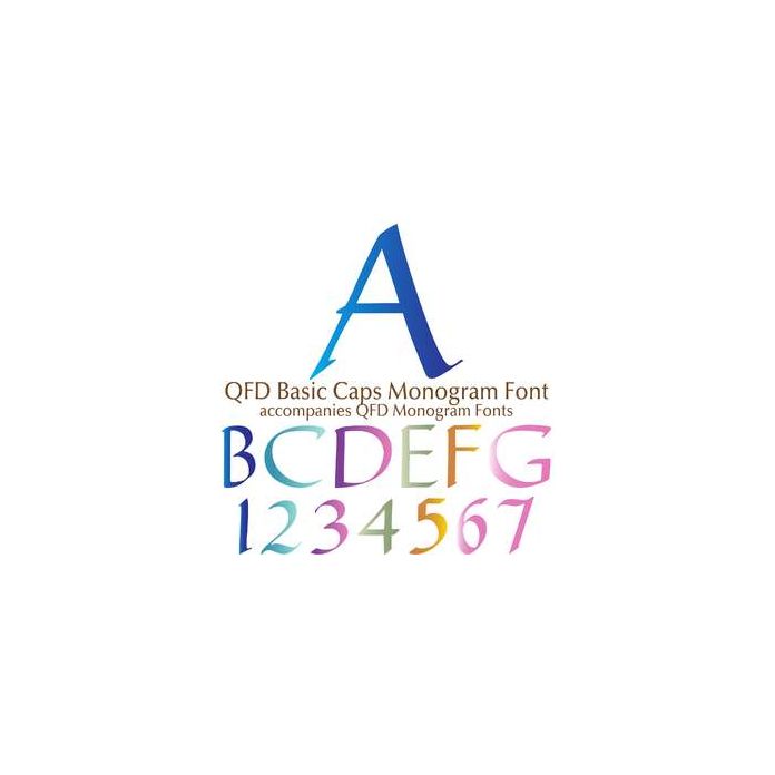 qfd basic caps monogram font