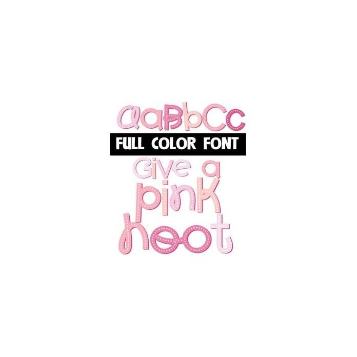 give a pink hoot color font