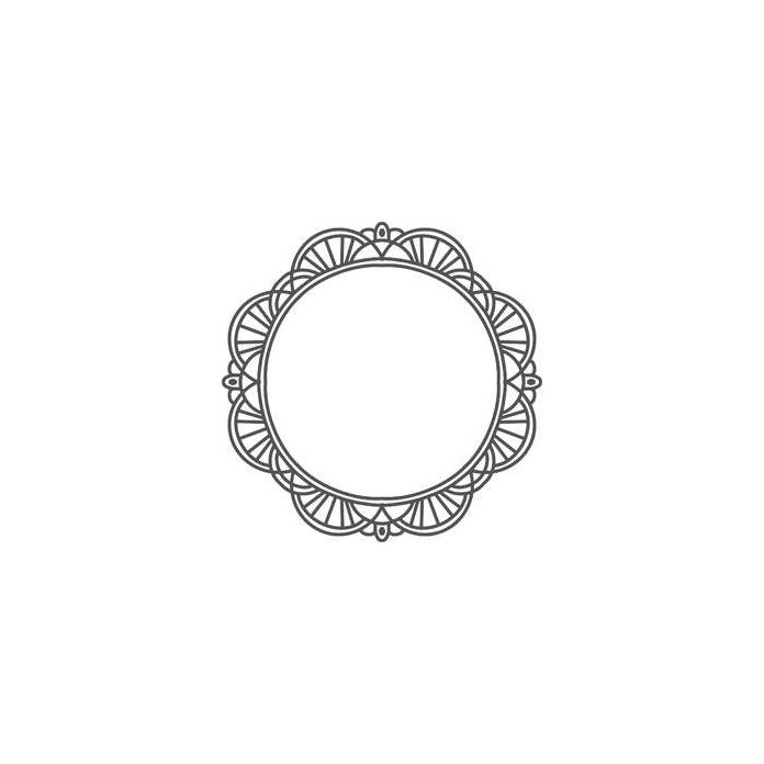 art deco monogram frame