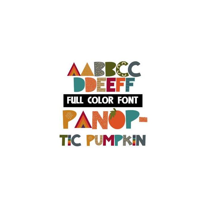panoptic pumpkin color font