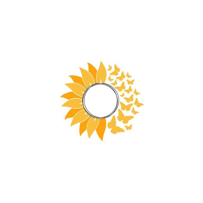 butterflies sunflower wire frame