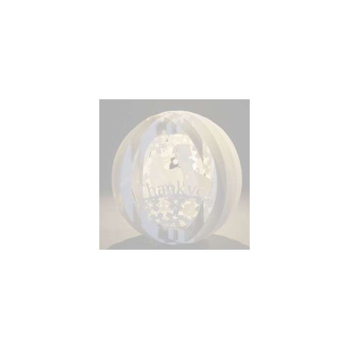 four layered pop up sphere thank you