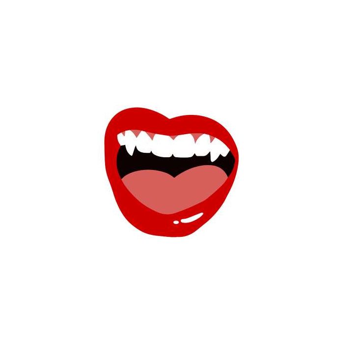 lady vampire fangs