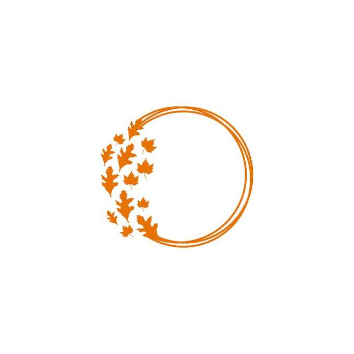 fall leaves wire frame