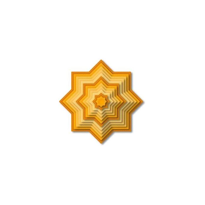 nested eyelet star medallion