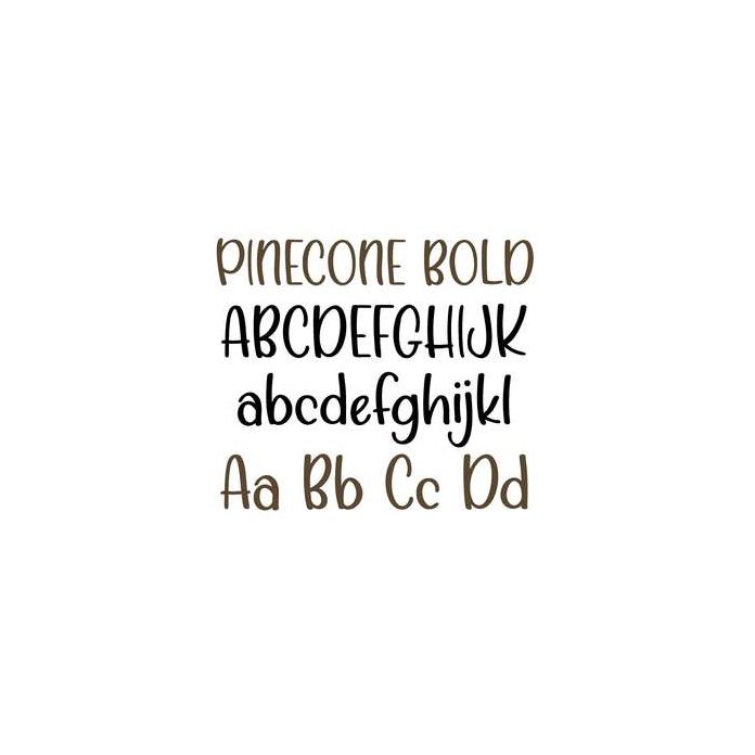 pinecone bold font