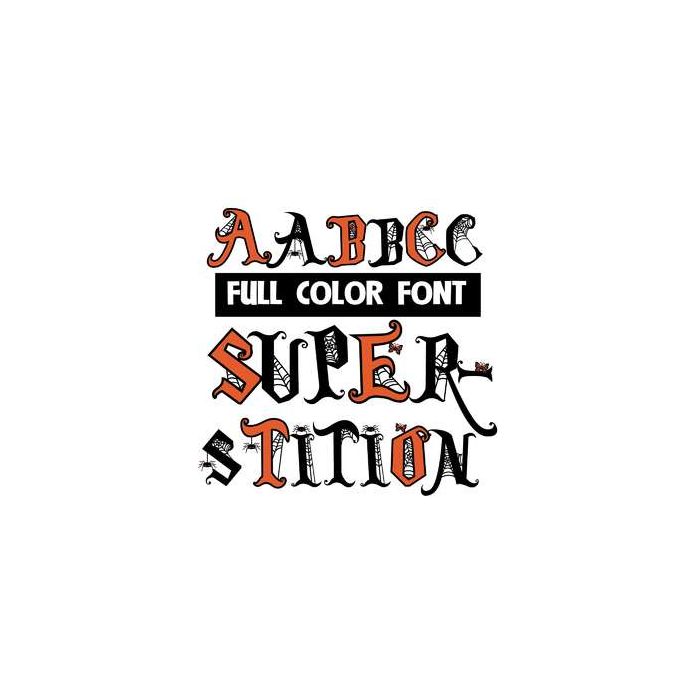 superstition color font