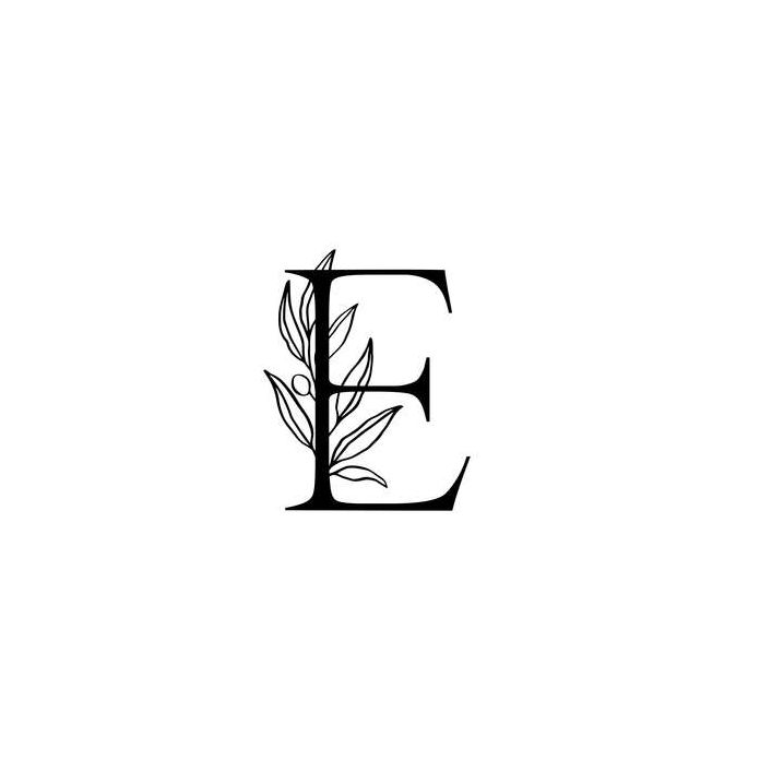 letter e monogram