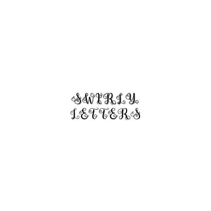 swirly letters