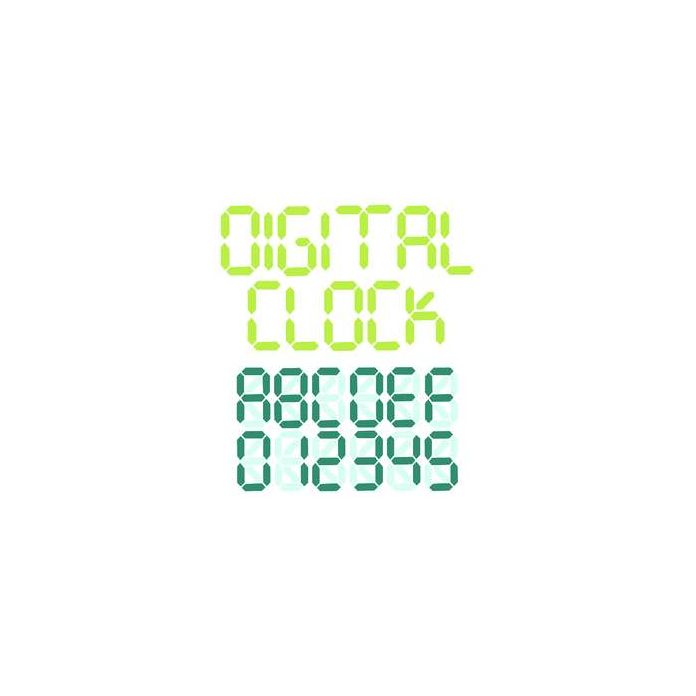digital clock font