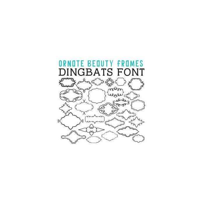 cg ornate frames dingbats
