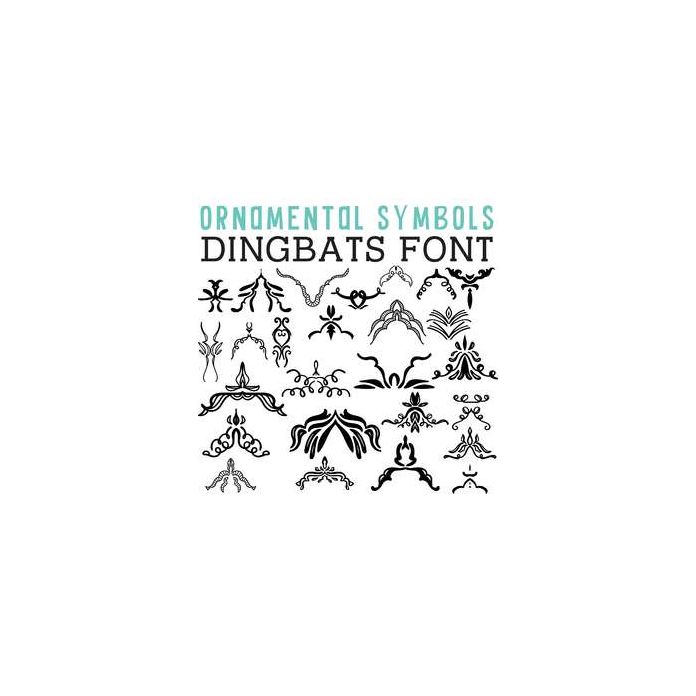 cg ornamental symbols dingbats