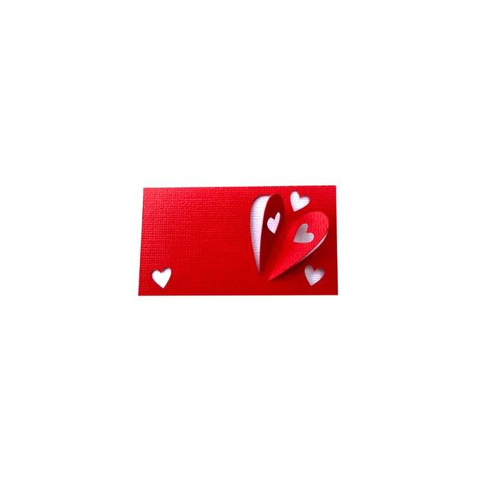 3d heart place cards
