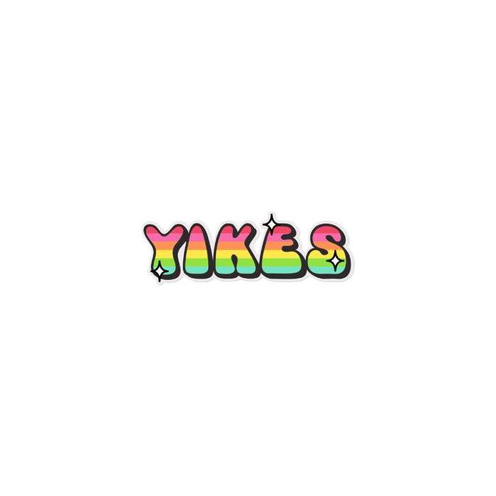 yikes rainbow sticker