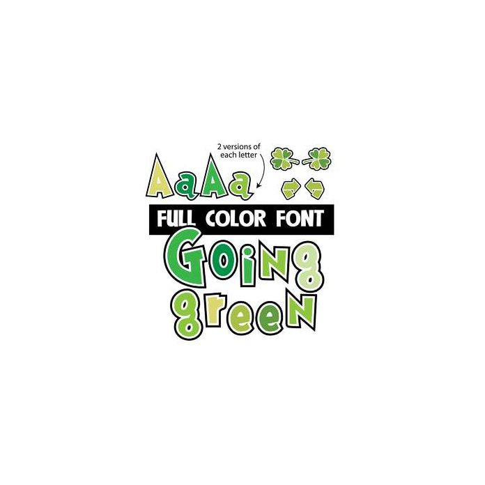 going green color font