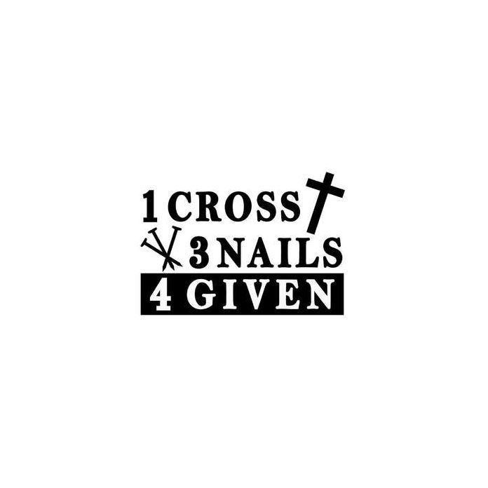 1 cross 3 nails 4 given