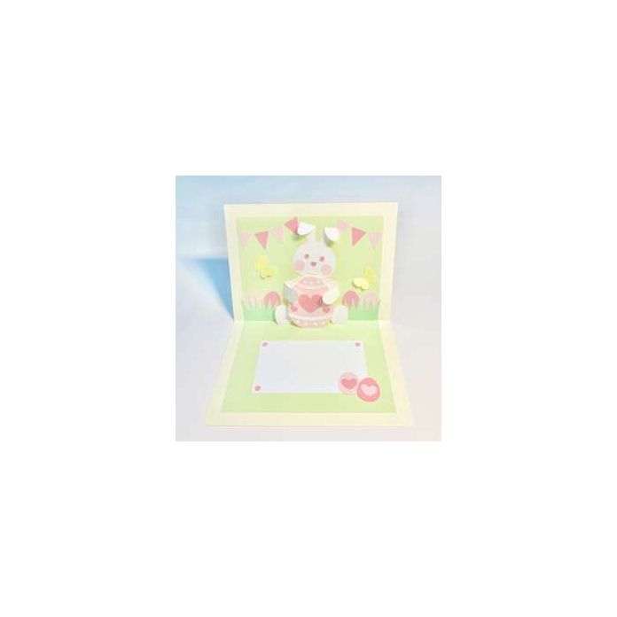easter rabbit pop-up card