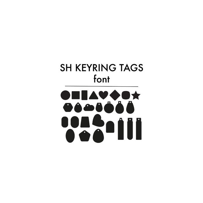 keyring tags font
