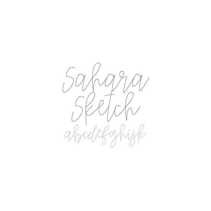 dtc sahara sketch font