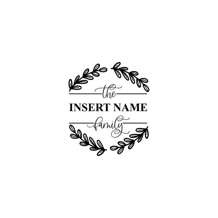 family last name / monogram design