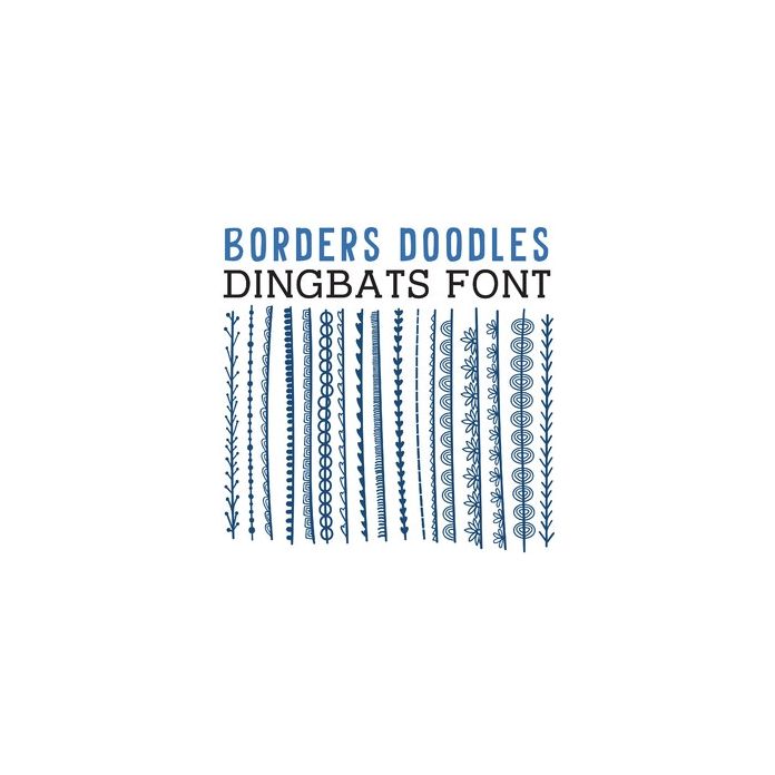 cg borders doodle dingbats