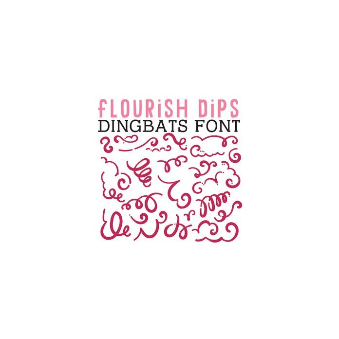 cg flourish dips dingbats