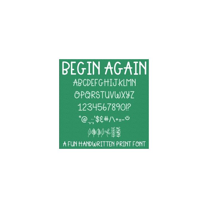 begin again font