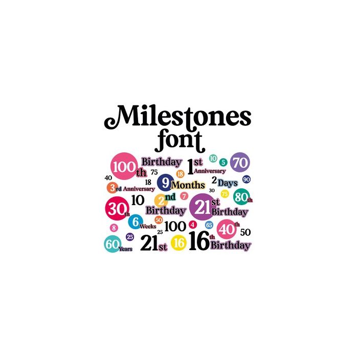 milestones font