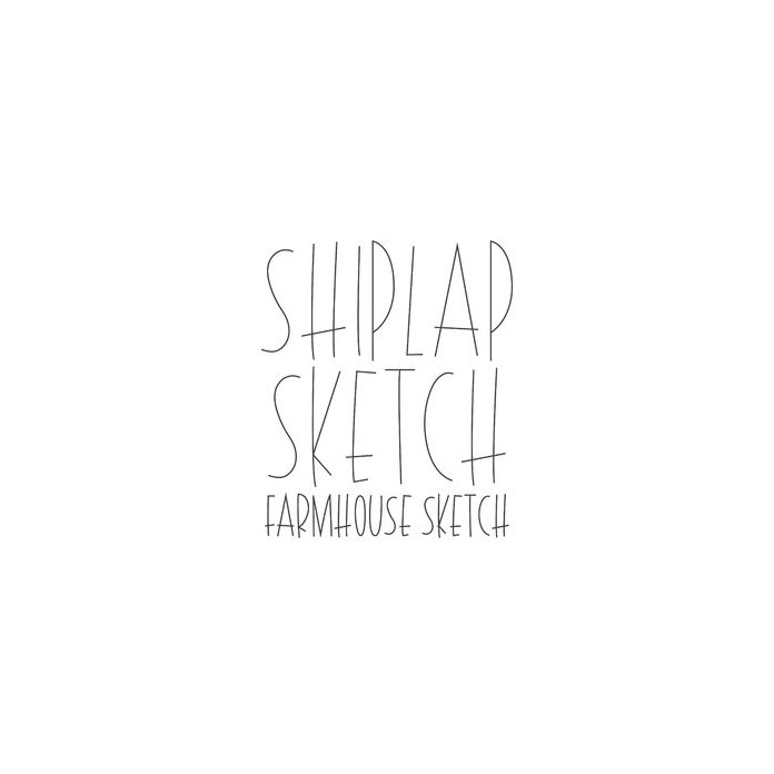 dtc shiplap sketch font
