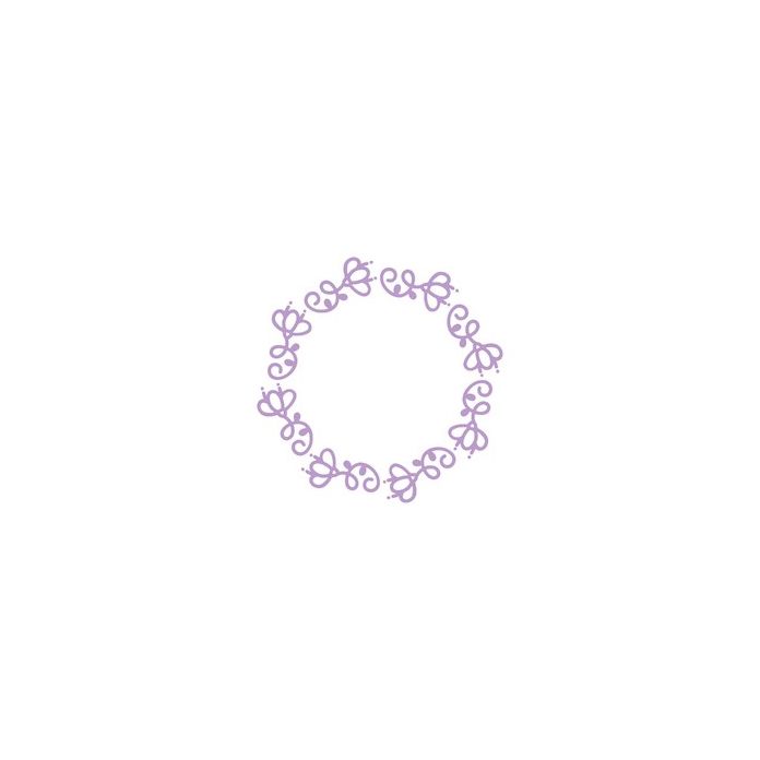 purple monogram frame